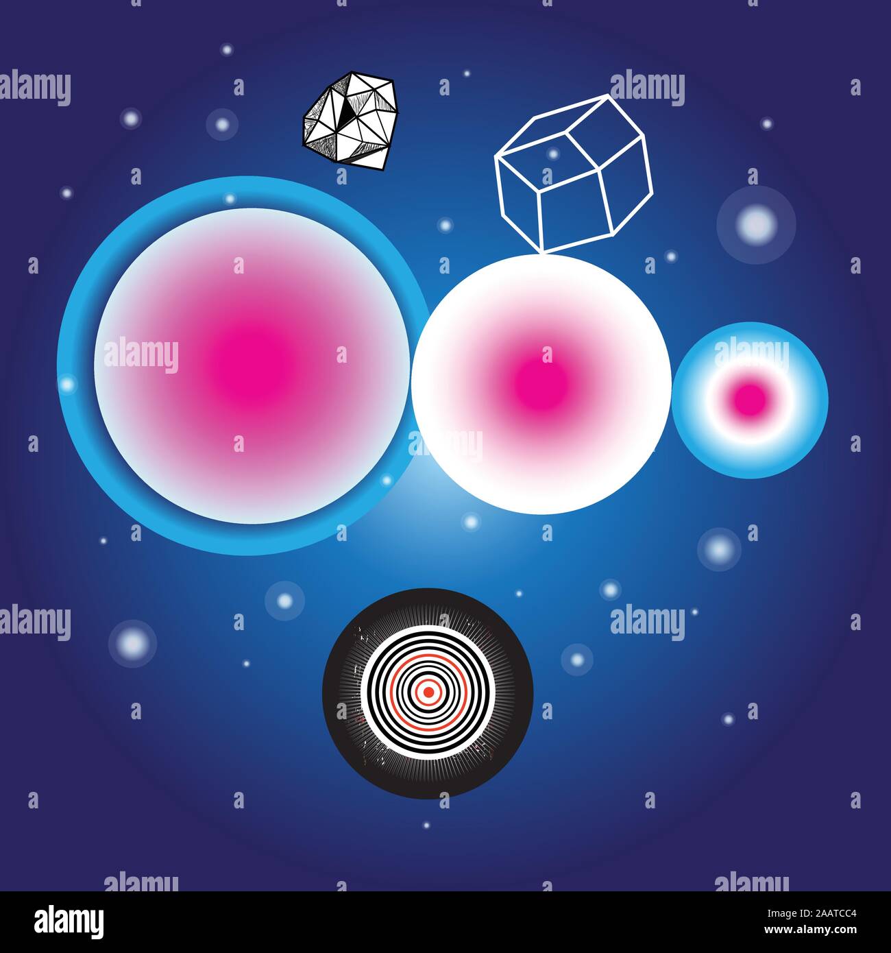 Abstract modern vector background with geometric shapes and linear ...