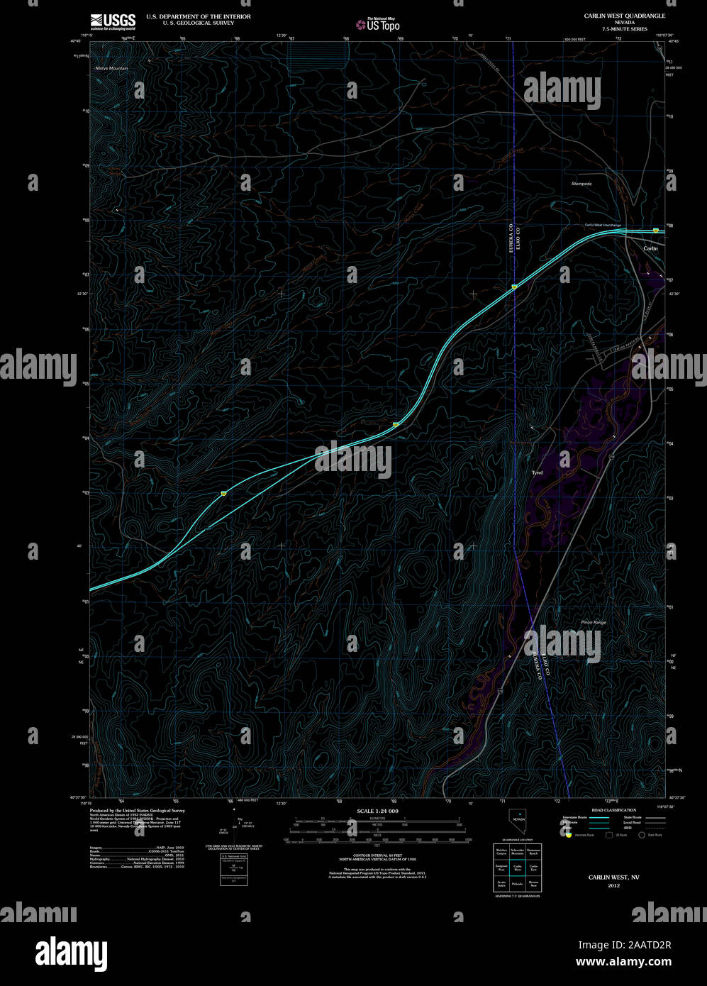 Map of carlin hi-res stock photography and images - Alamy