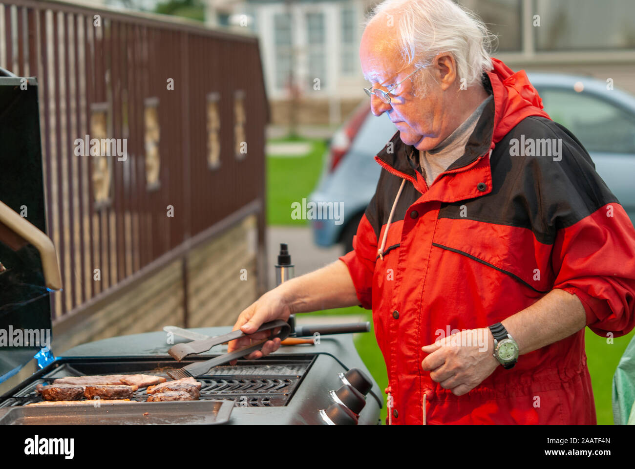 Retirement bbq hi-res stock photography and images - Alamy