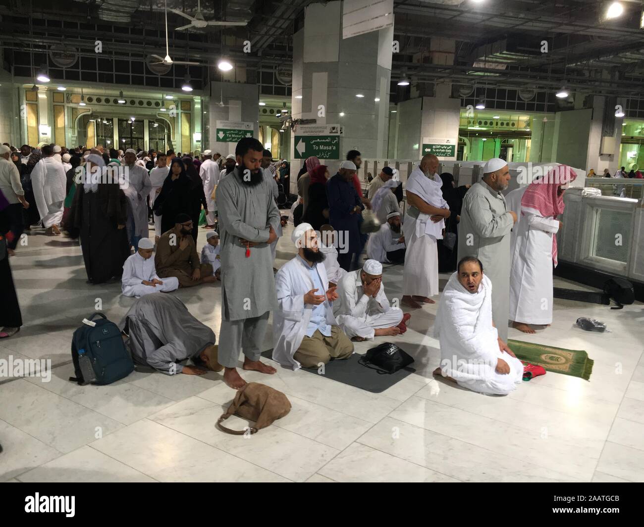 MECCA, SAUDI ARABIA, March 2018 - Muslim pilgrims from all over the ...