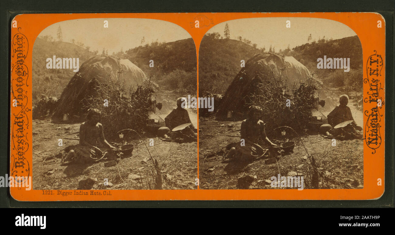 Digger Indian Huts, Cal (no 1221) Digger Indian Huts, Cal. [no. 1221 ...