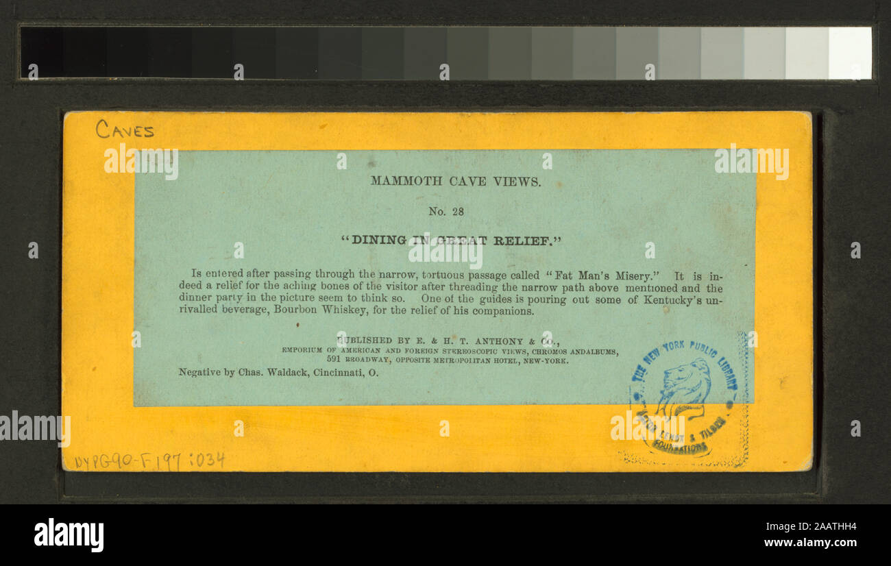 Dining in The Great Relief by E. & H.T. Anthony & Company.; Dining in ...