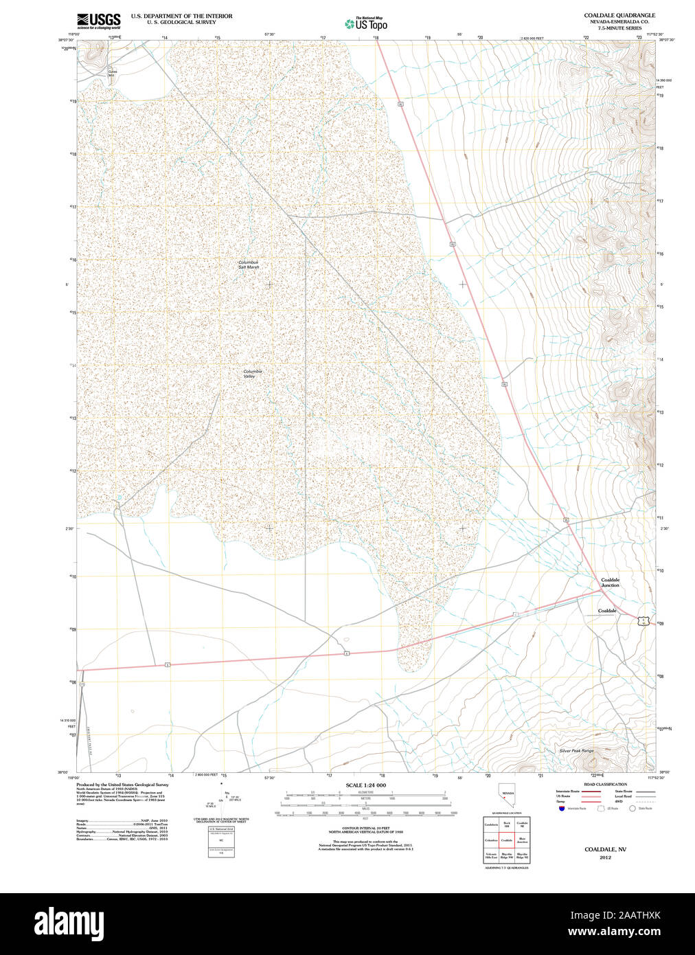 Map of coaldale hi-res stock photography and images - Alamy