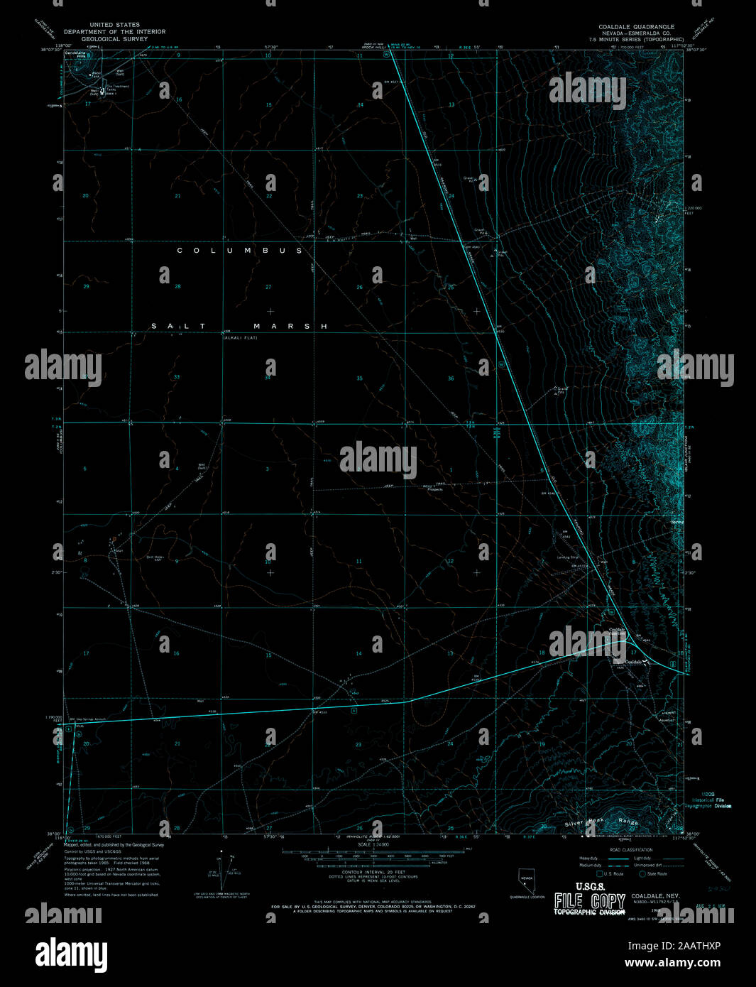 Map of coaldale hi-res stock photography and images - Alamy