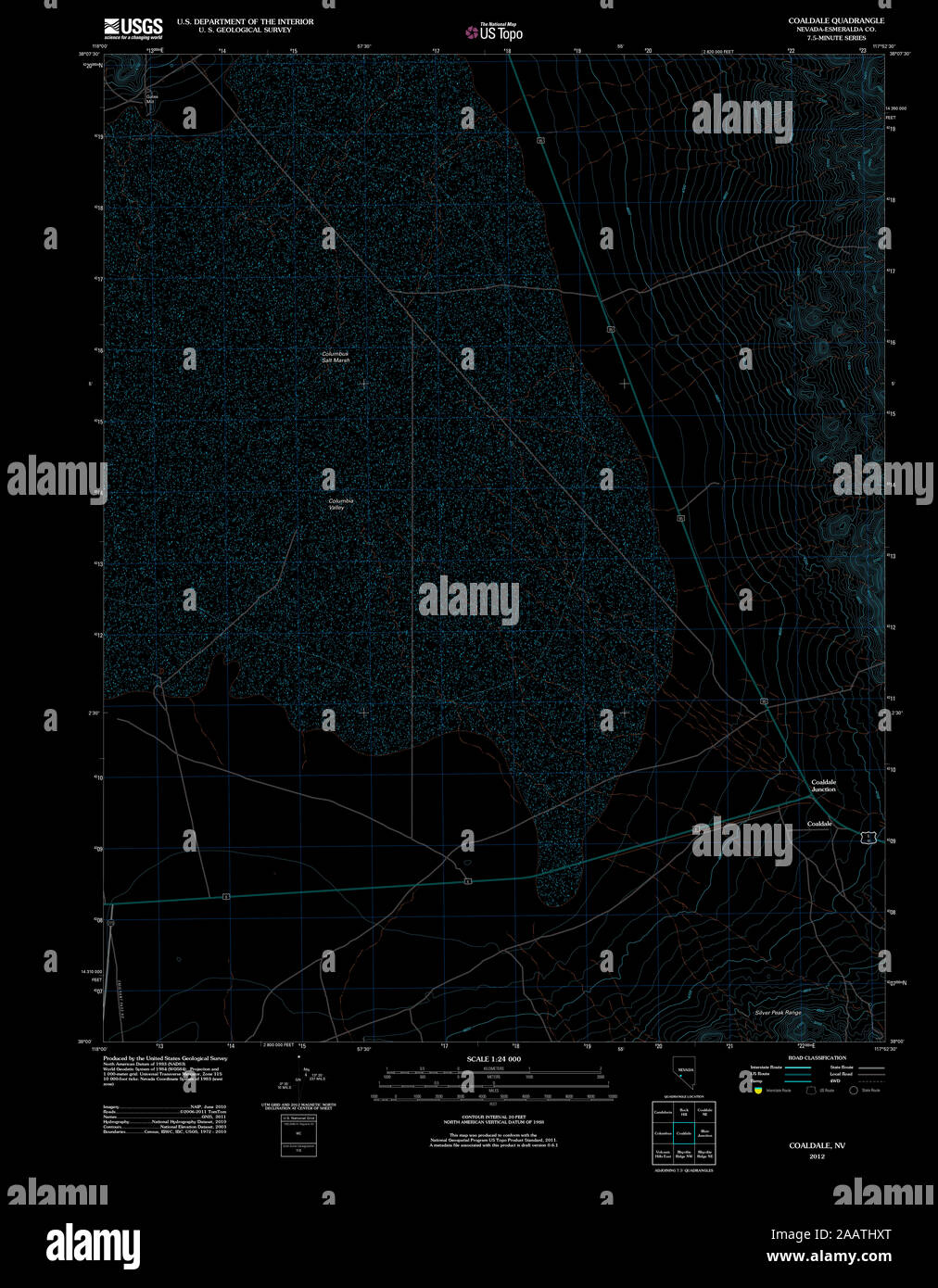 Map of coaldale hi-res stock photography and images - Alamy