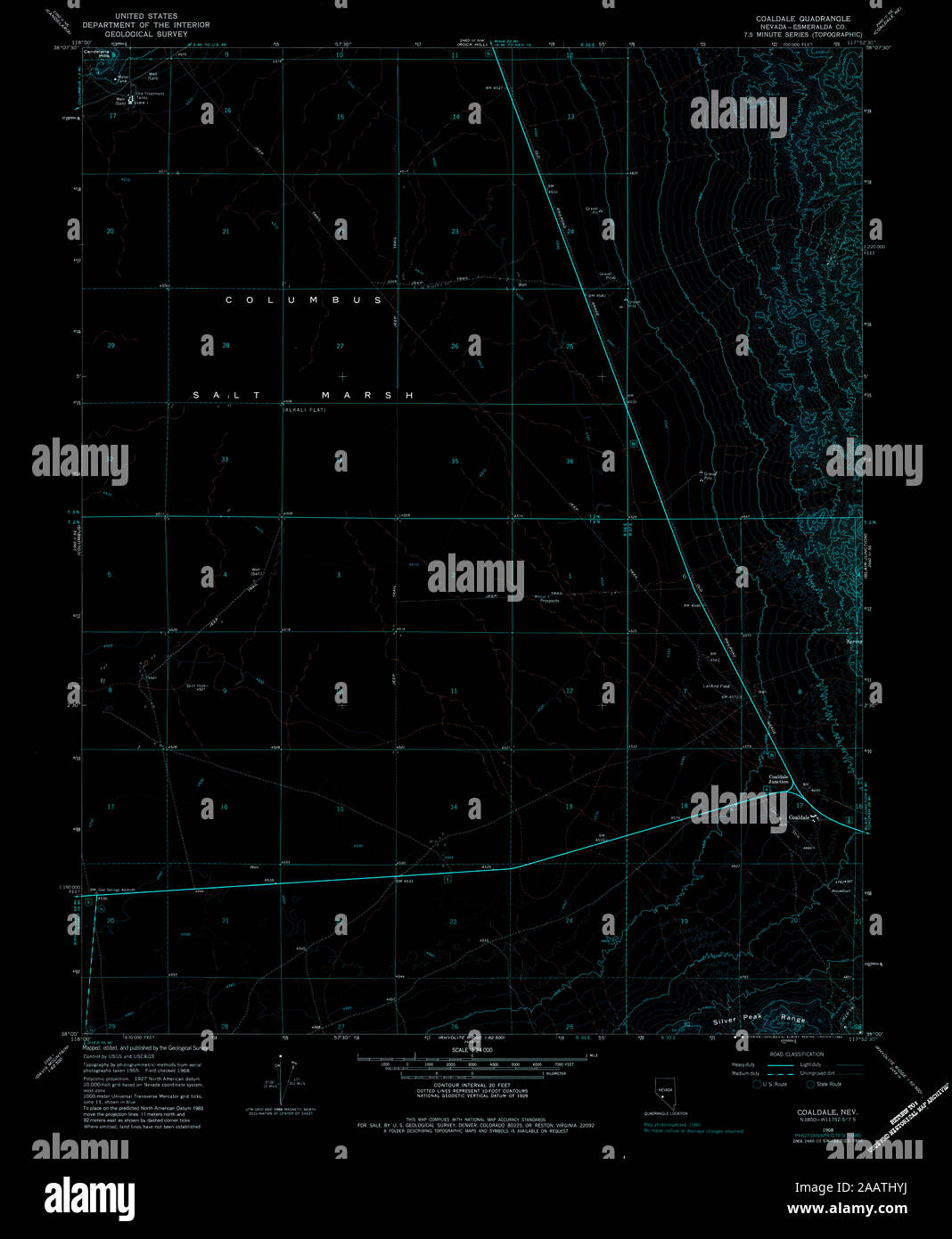 Map of coaldale hi-res stock photography and images - Alamy