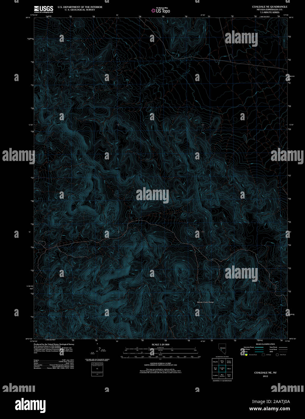 Map of coaldale hi-res stock photography and images - Alamy