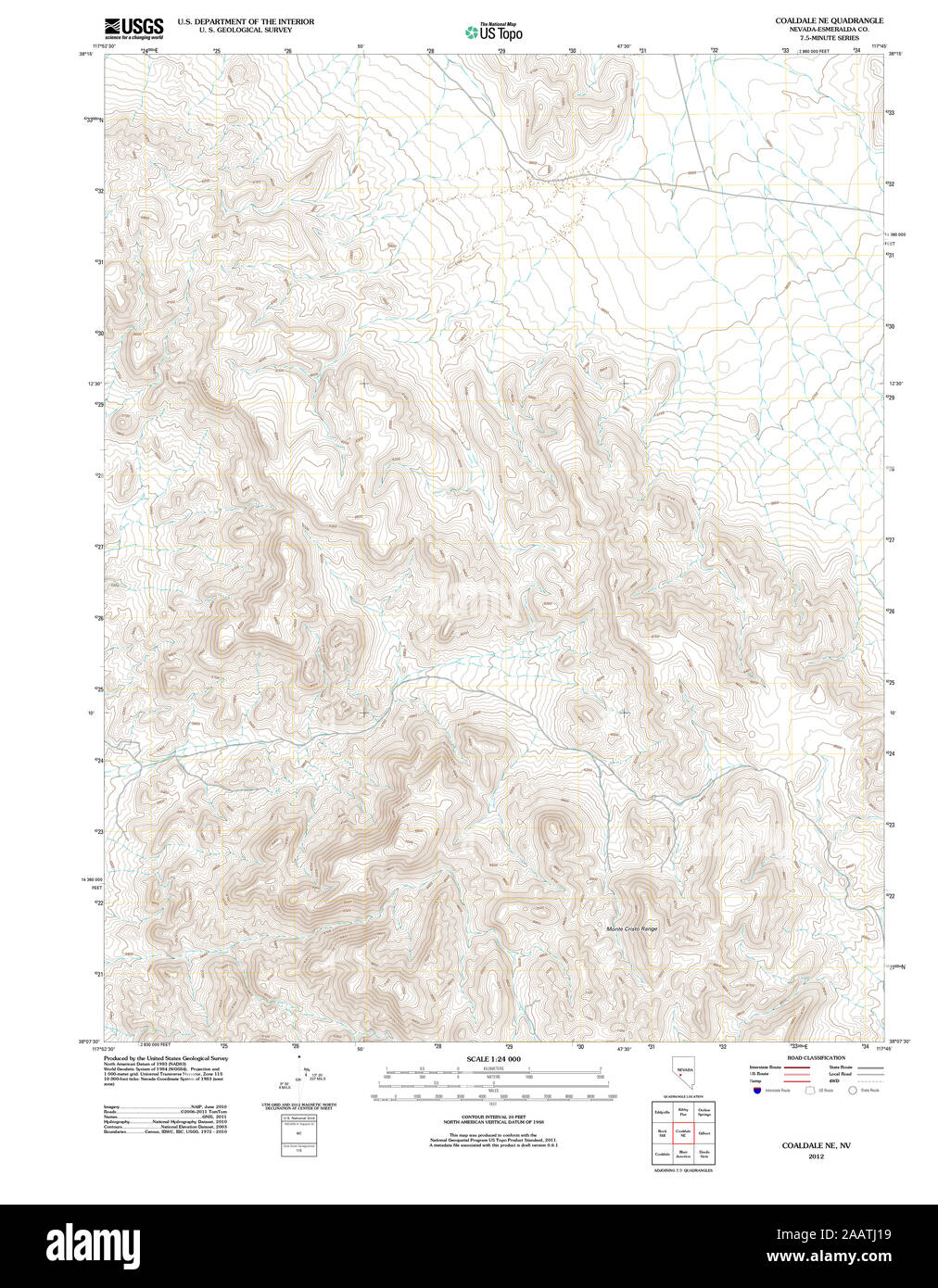 Map of coaldale hi-res stock photography and images - Alamy