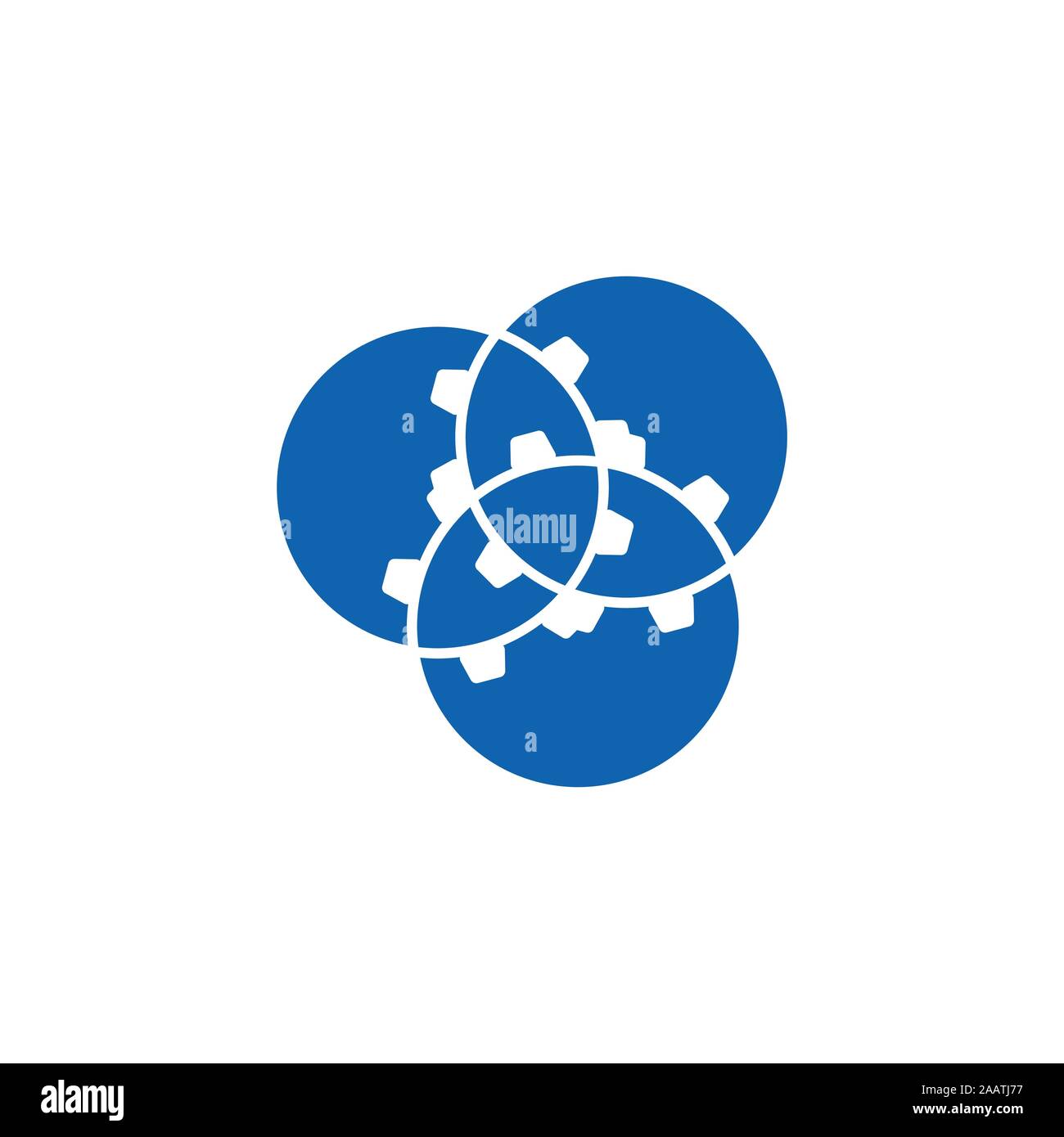 linked circle industrial chart symbol vector Stock Vector Image & Art ...