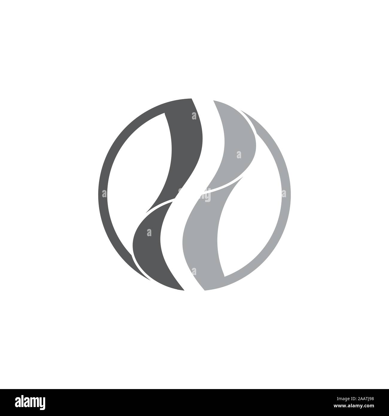 curves circle geometric logo vector Stock Vector Image & Art - Alamy