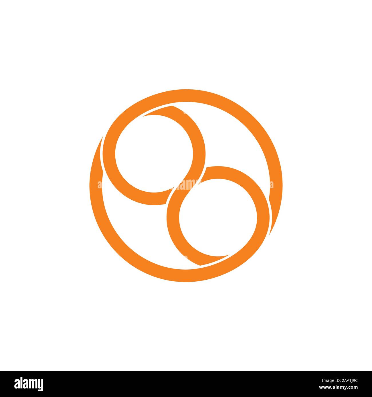 circle infinity lines overlapping logo vector Stock Vector Image & Art ...