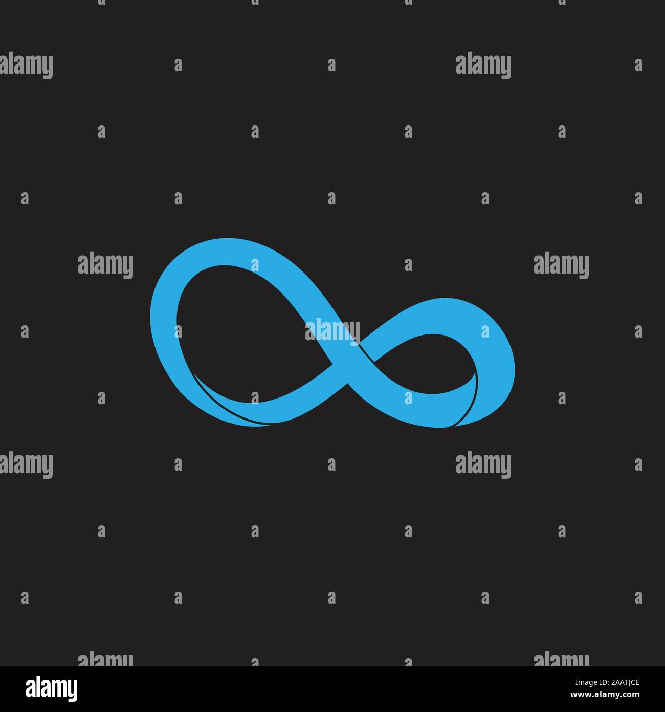 simple infinity lines flat 3d abstract motion logo vector Stock Vector ...
