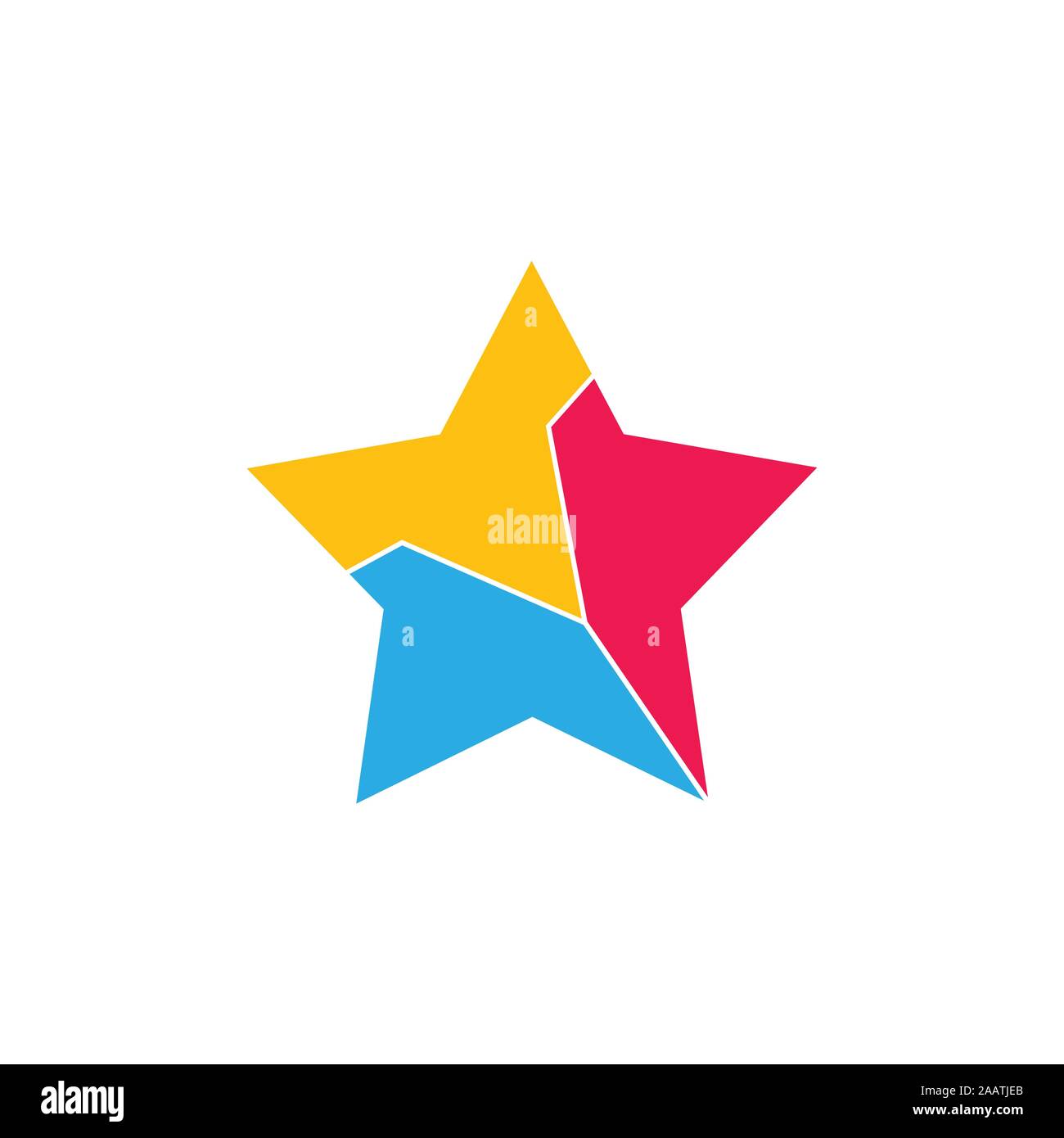star geometric simple colorful logo vector Stock Vector Image & Art - Alamy