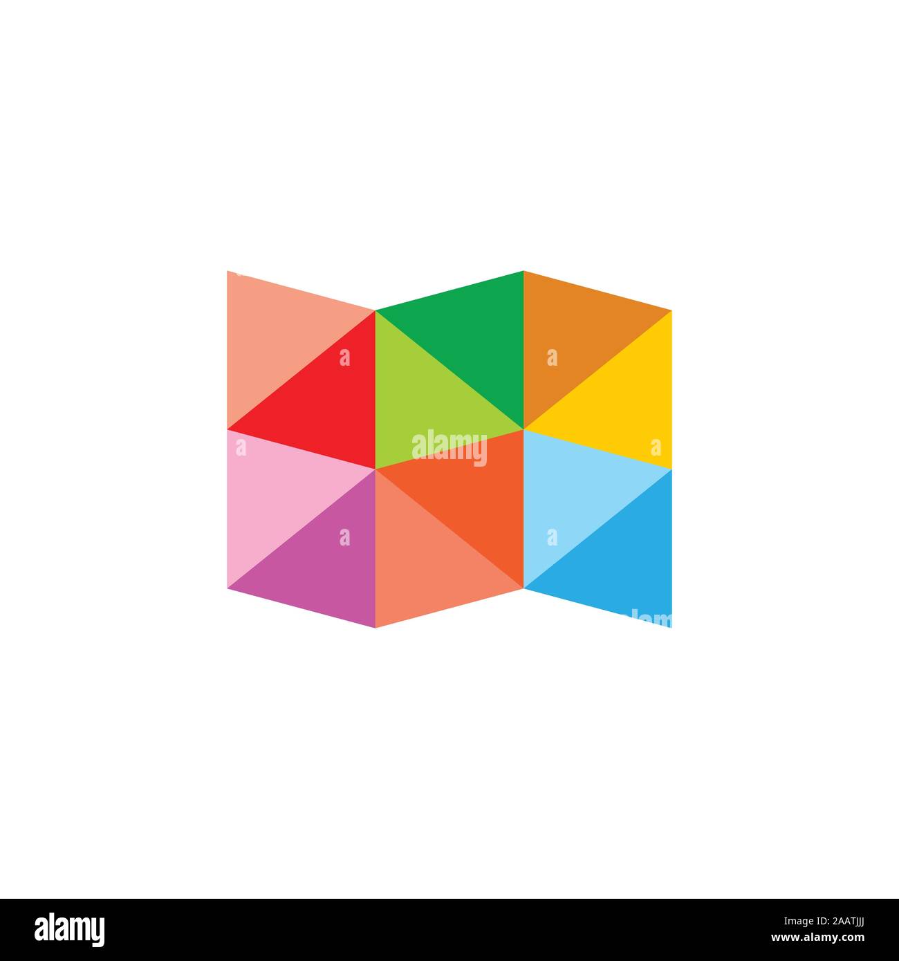 Abstract 3d colorful mosaic Cut Out Stock Images & Pictures - Alamy