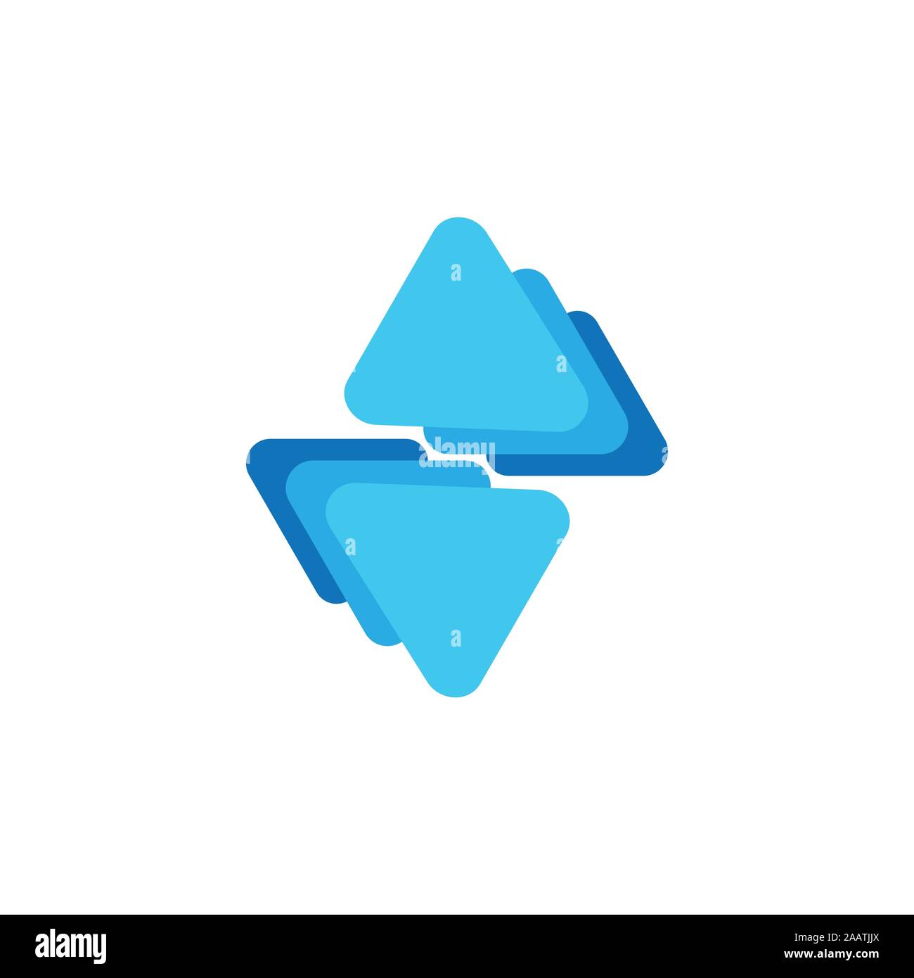 triangle gradient arrow vector Stock Vector Image & Art - Alamy
