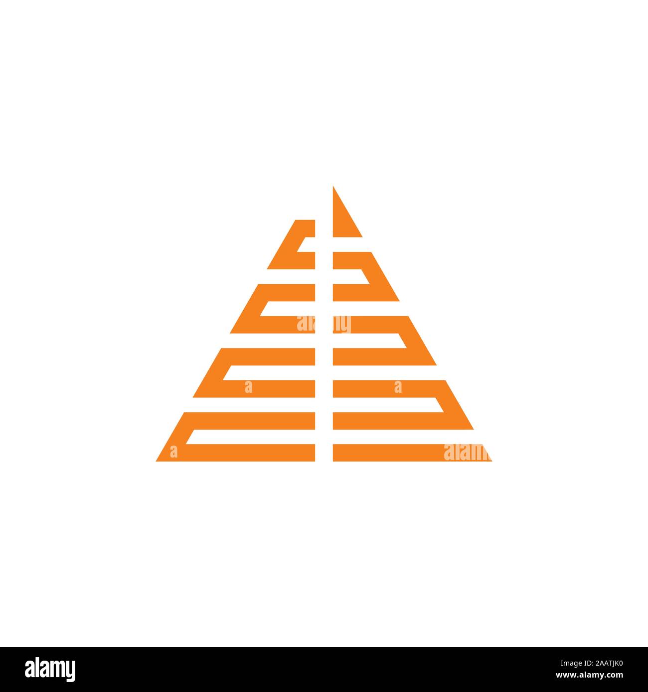 triangle stripes geometric line logo vector Stock Vector Image & Art ...