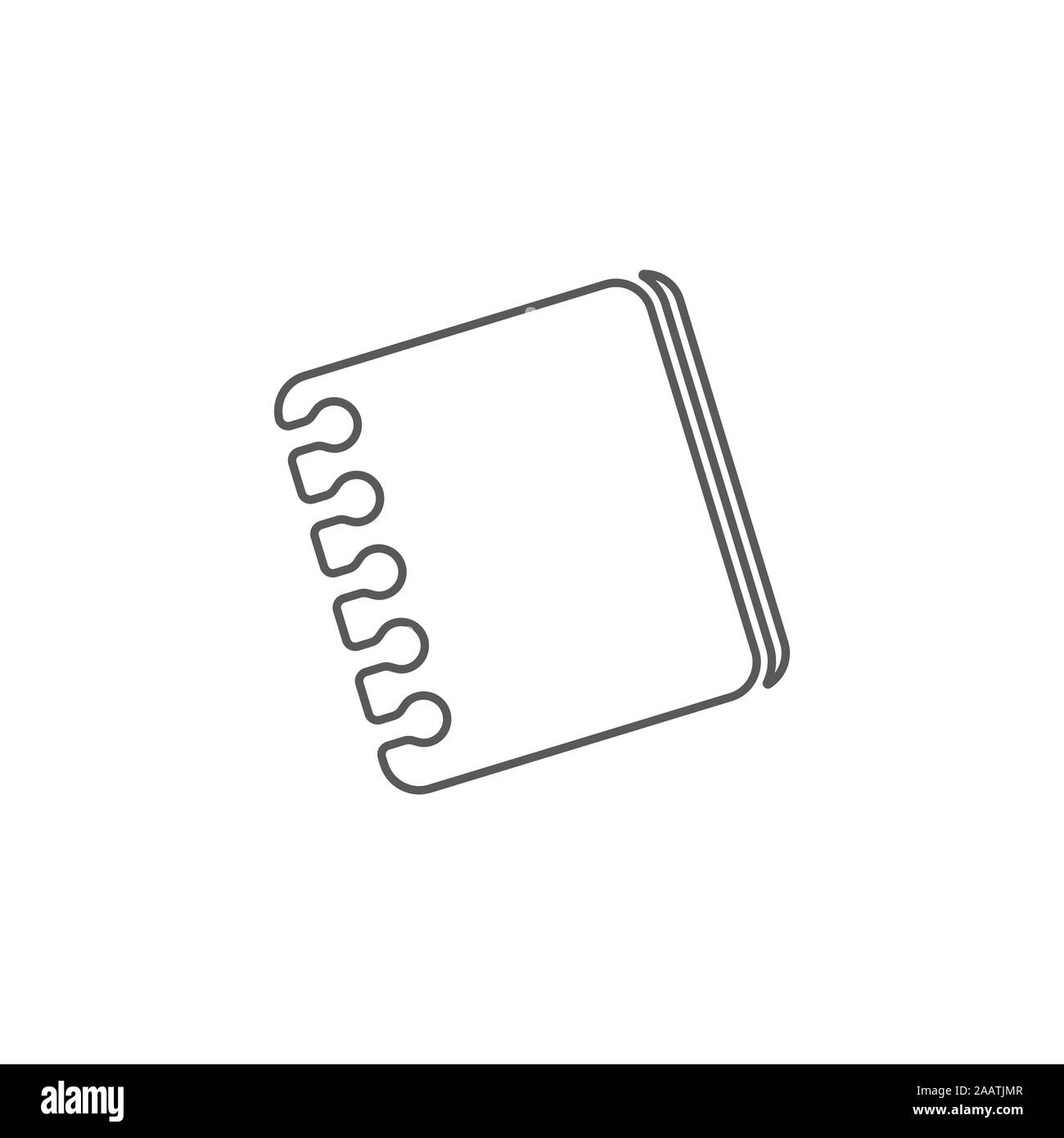 simple book thin line symbol icon vector Stock Vector Image & Art - Alamy