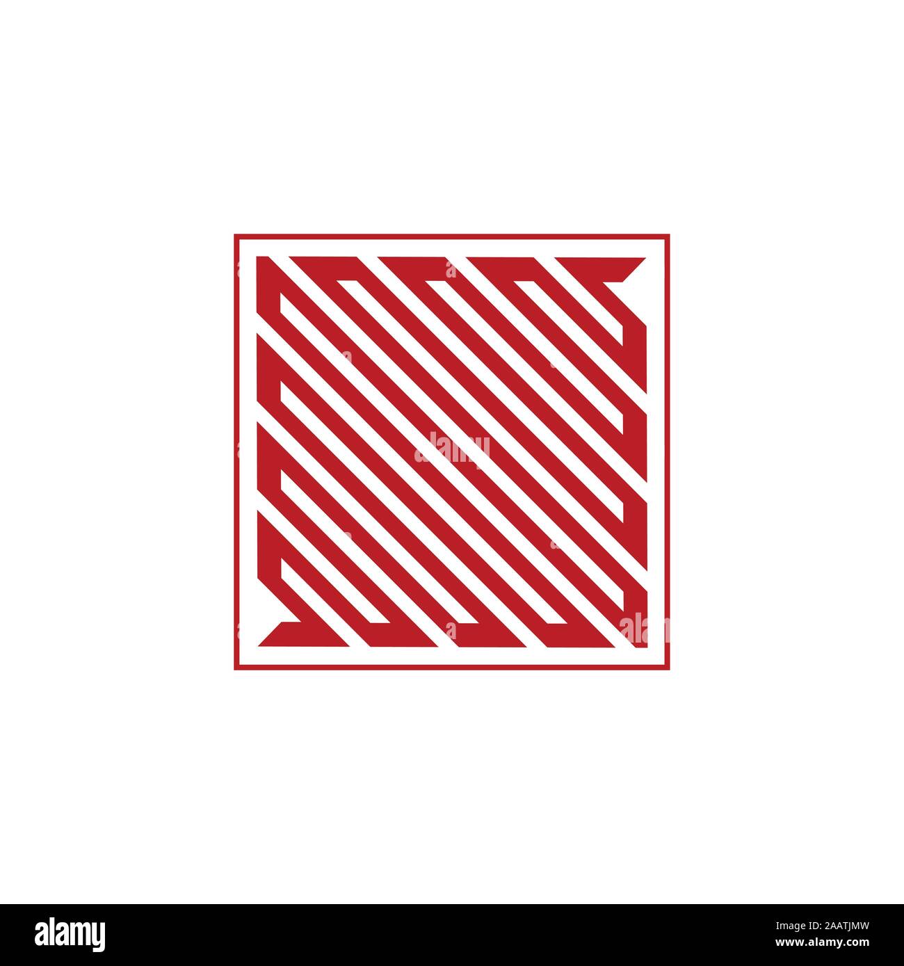 square stripes geometric linear logo Stock Vector Image & Art - Alamy