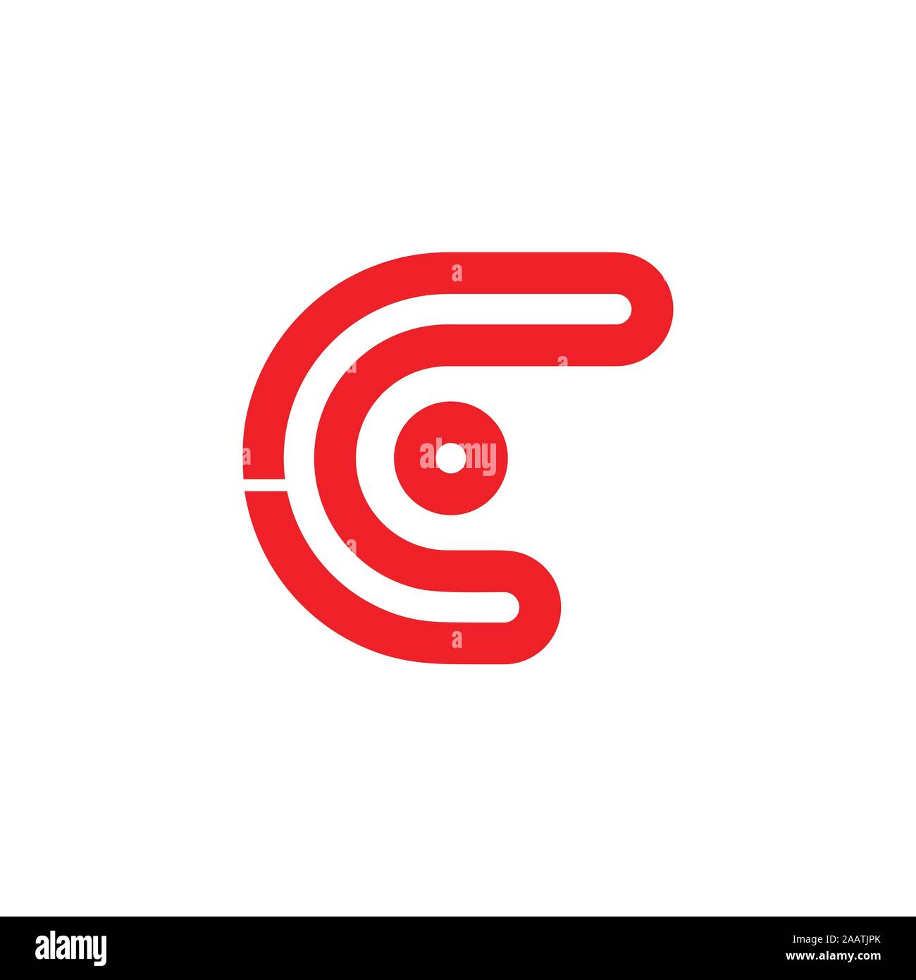 letter c simple linear logo vector Stock Vector Image & Art - Alamy