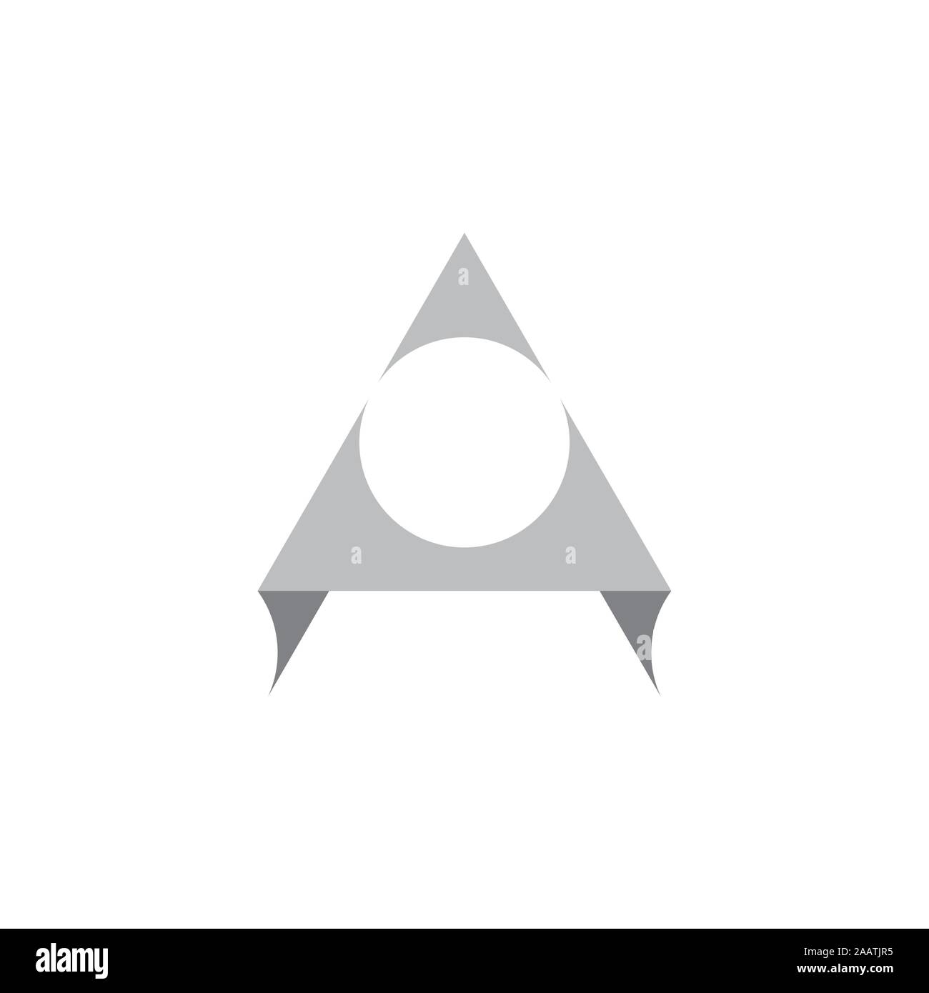 Triangle arrow 3d paper Stock Vector Images - Alamy