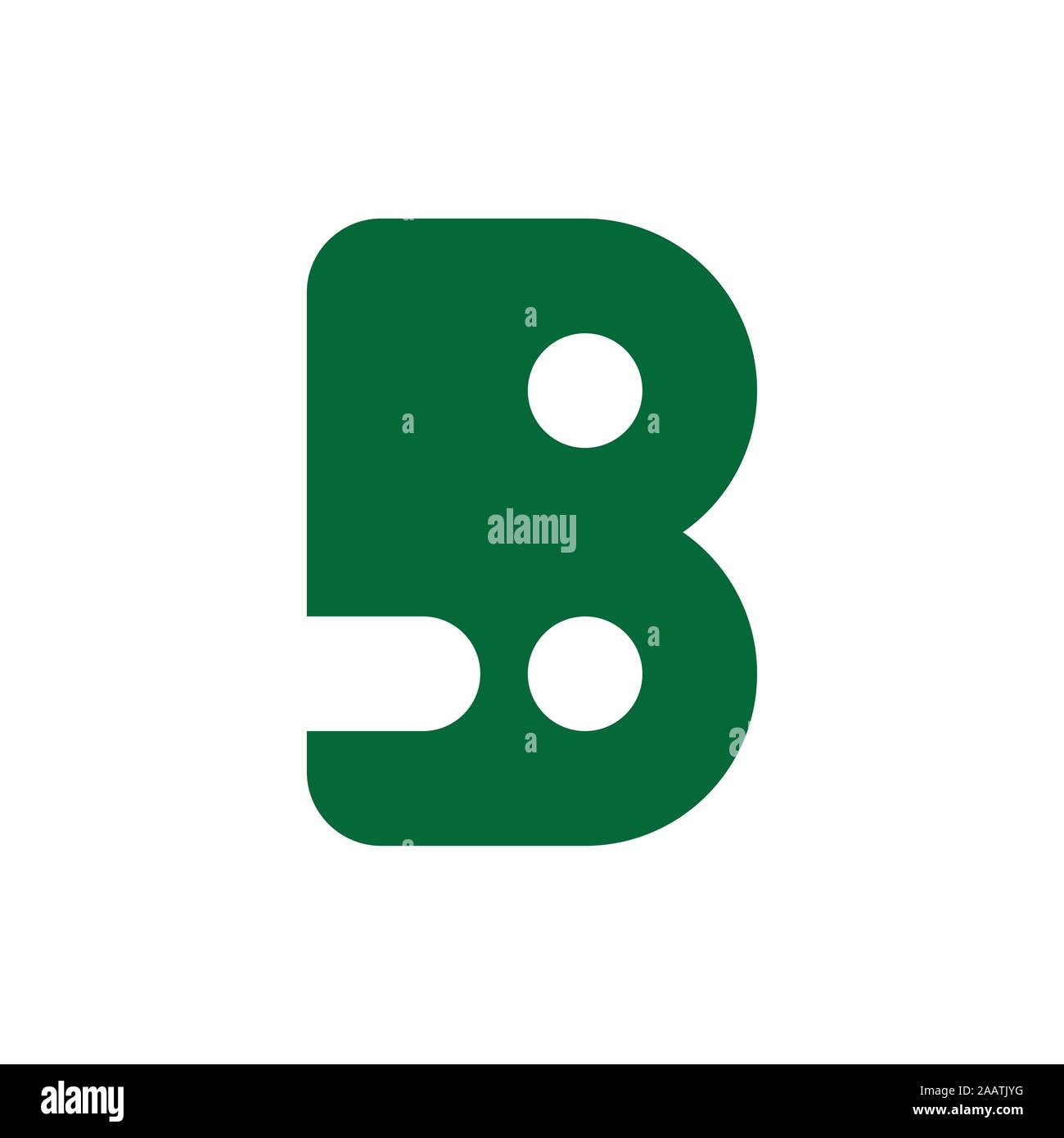 letter bi simple geometric logo vector Stock Vector Image & Art - Alamy