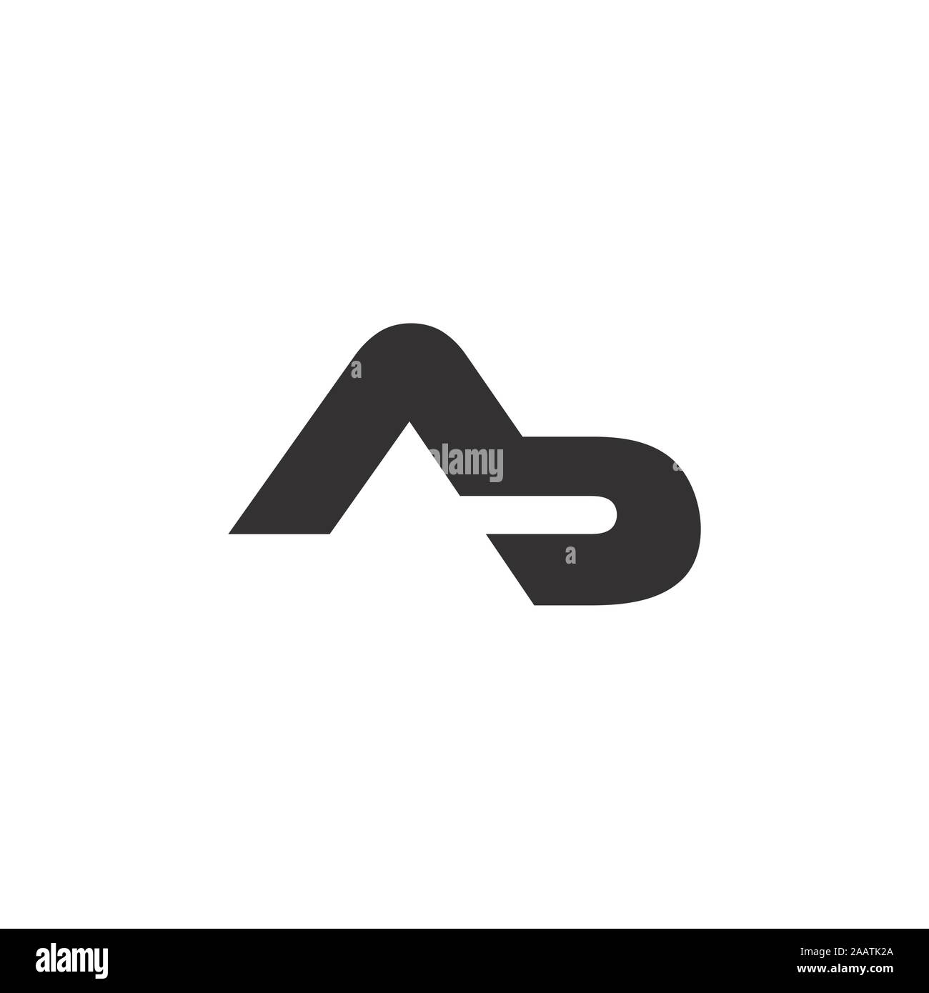 letter ab simple linked geometric logo vector Stock Vector Image & Art ...