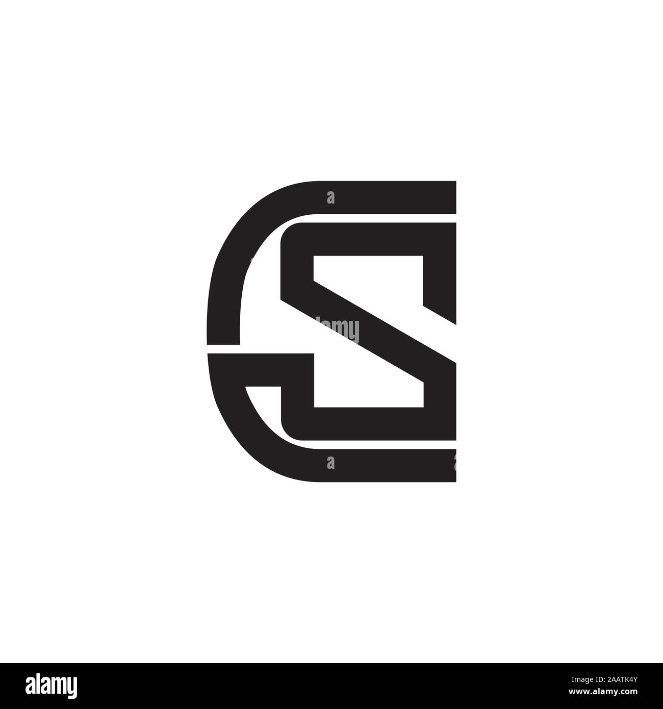 letter cs symbol geometric line logo vector Stock Vector Image & Art ...