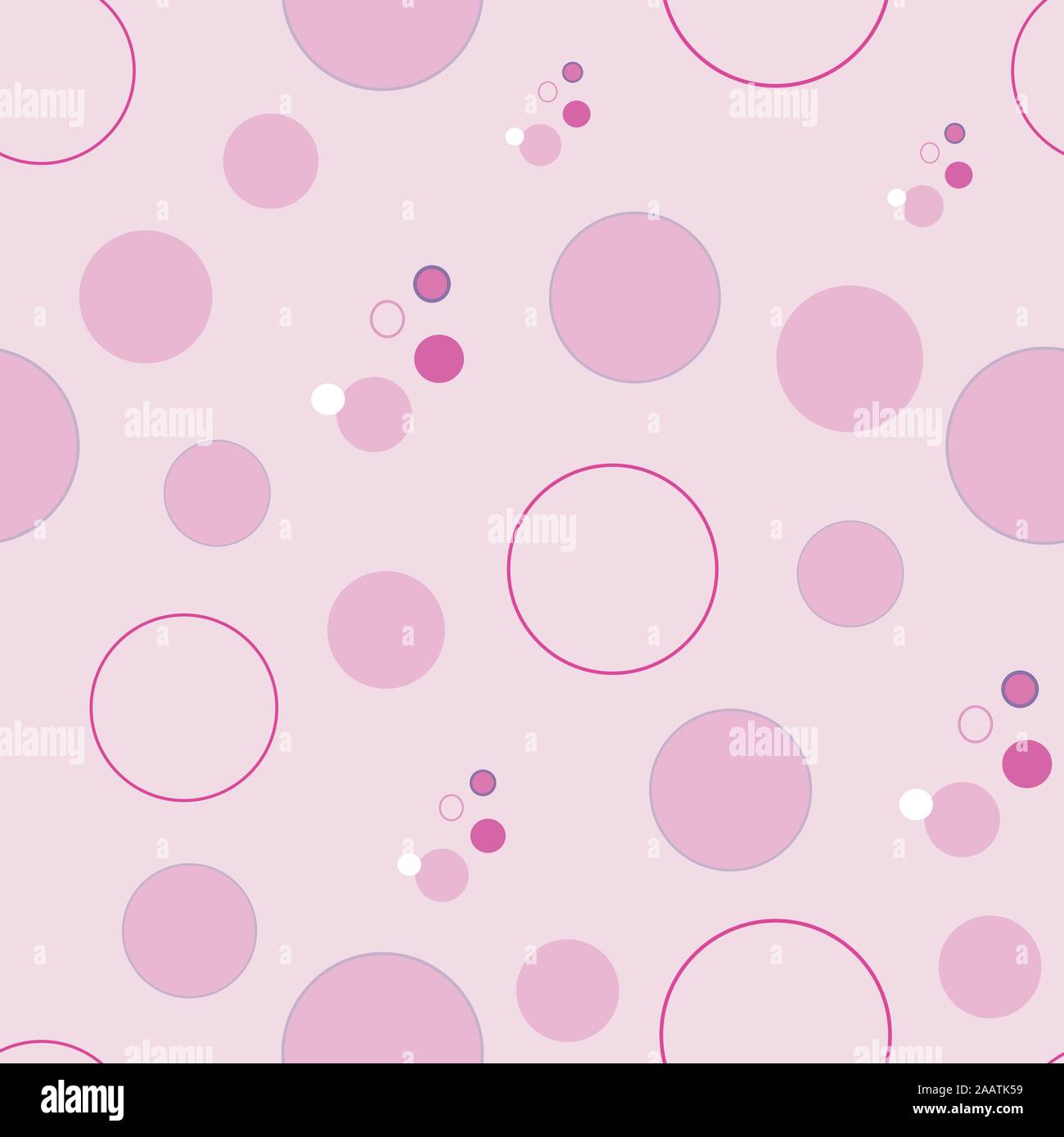 Bubble blowing, Pink Bubbles, seamless repeat. Vector Illustration ...