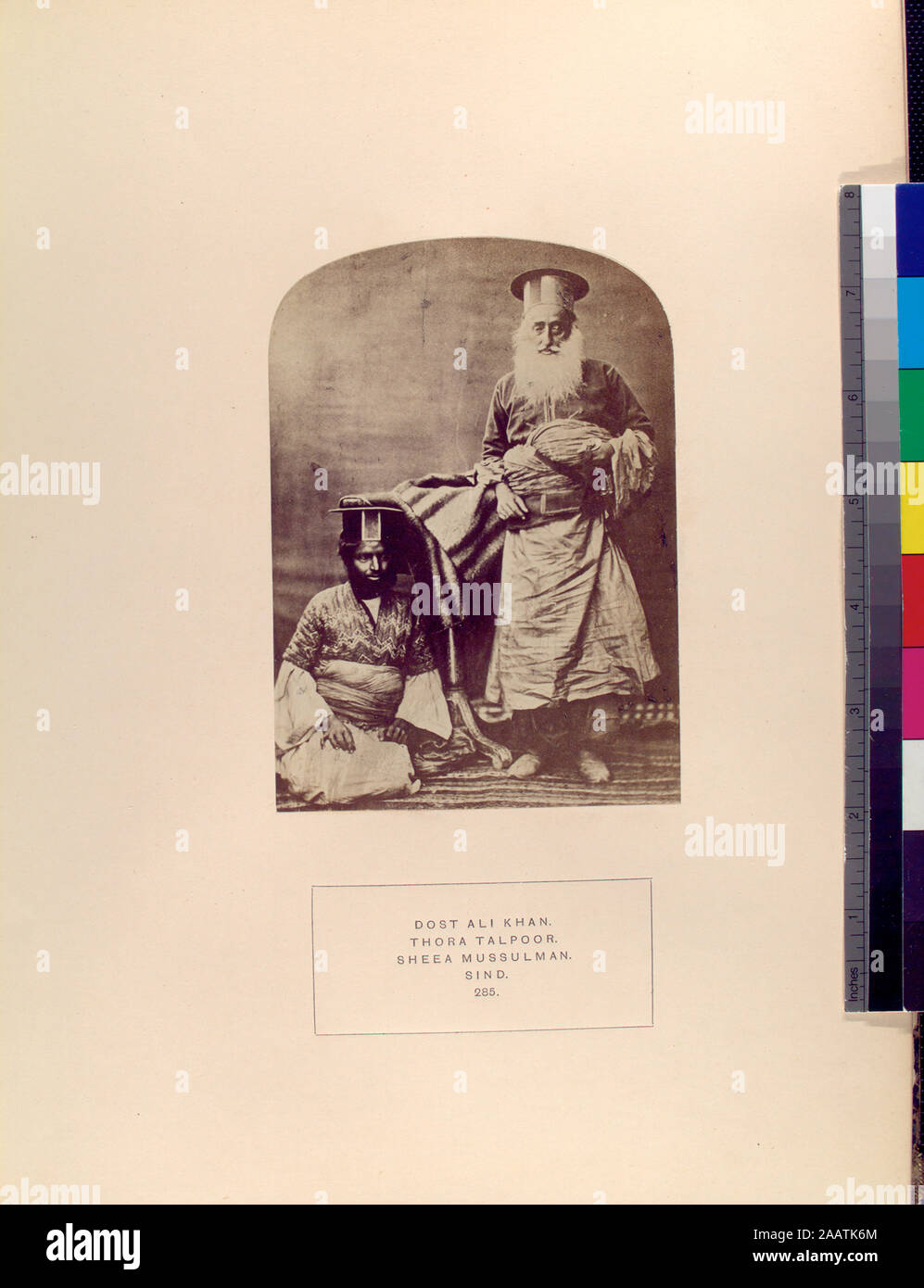 Dost Ali Khan, Thora Talpoor, Sheea Mussulman, Sind Caption box printed ...