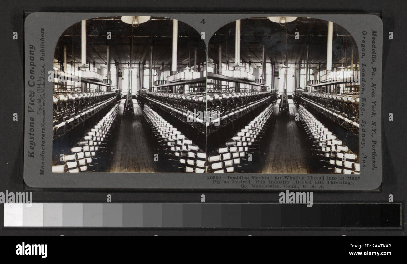 American silk manufacturing silk throwing hi-res stock photography and ...