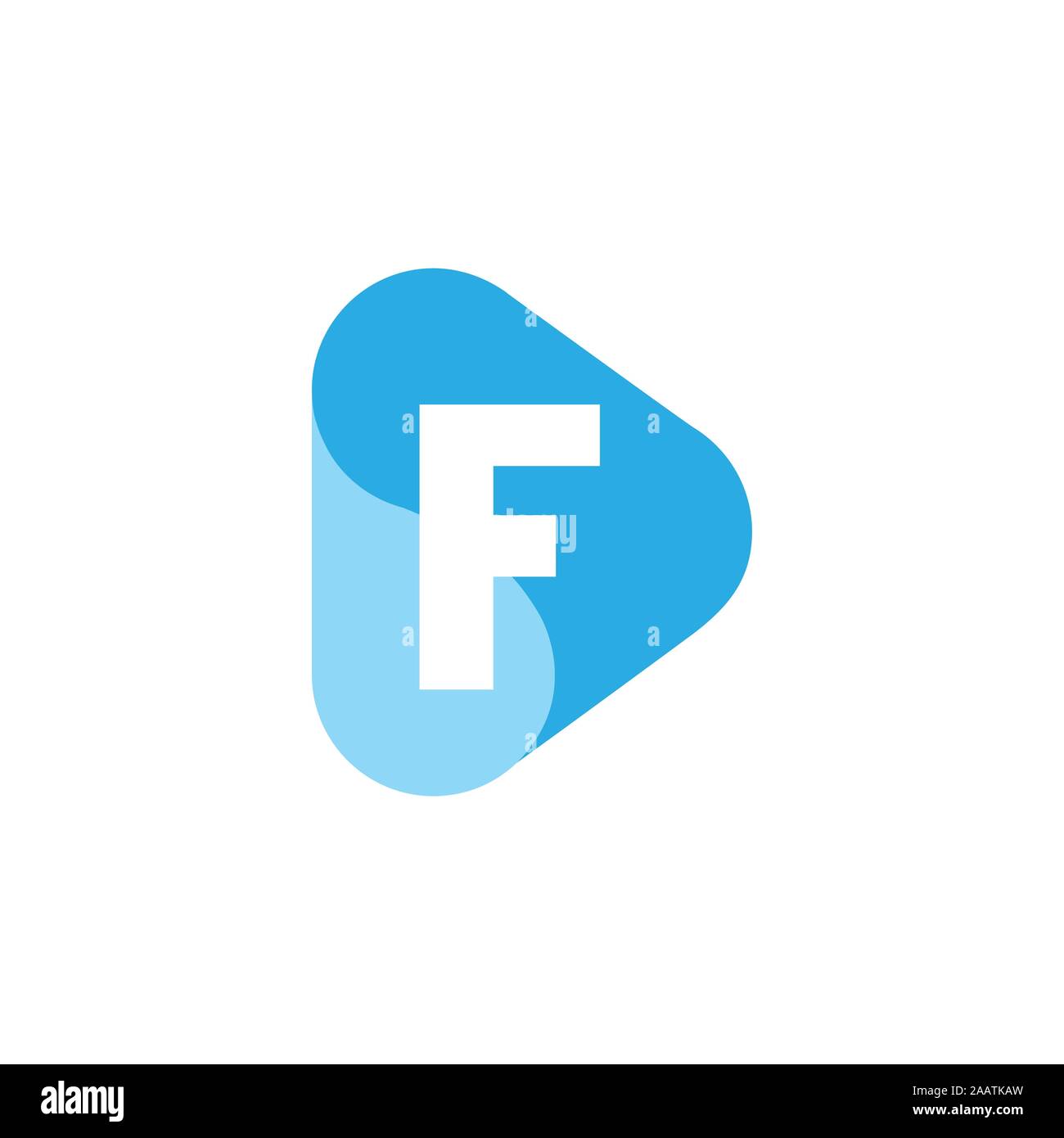 letter f triangle drop water symbol design logo vector Stock Vector ...
