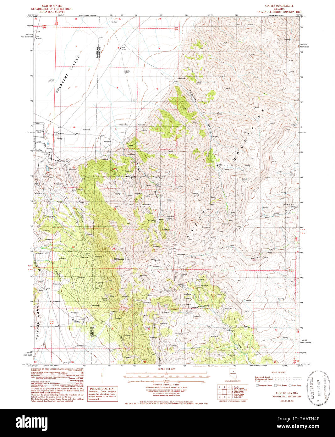 Map of cortez hi-res stock photography and images - Alamy