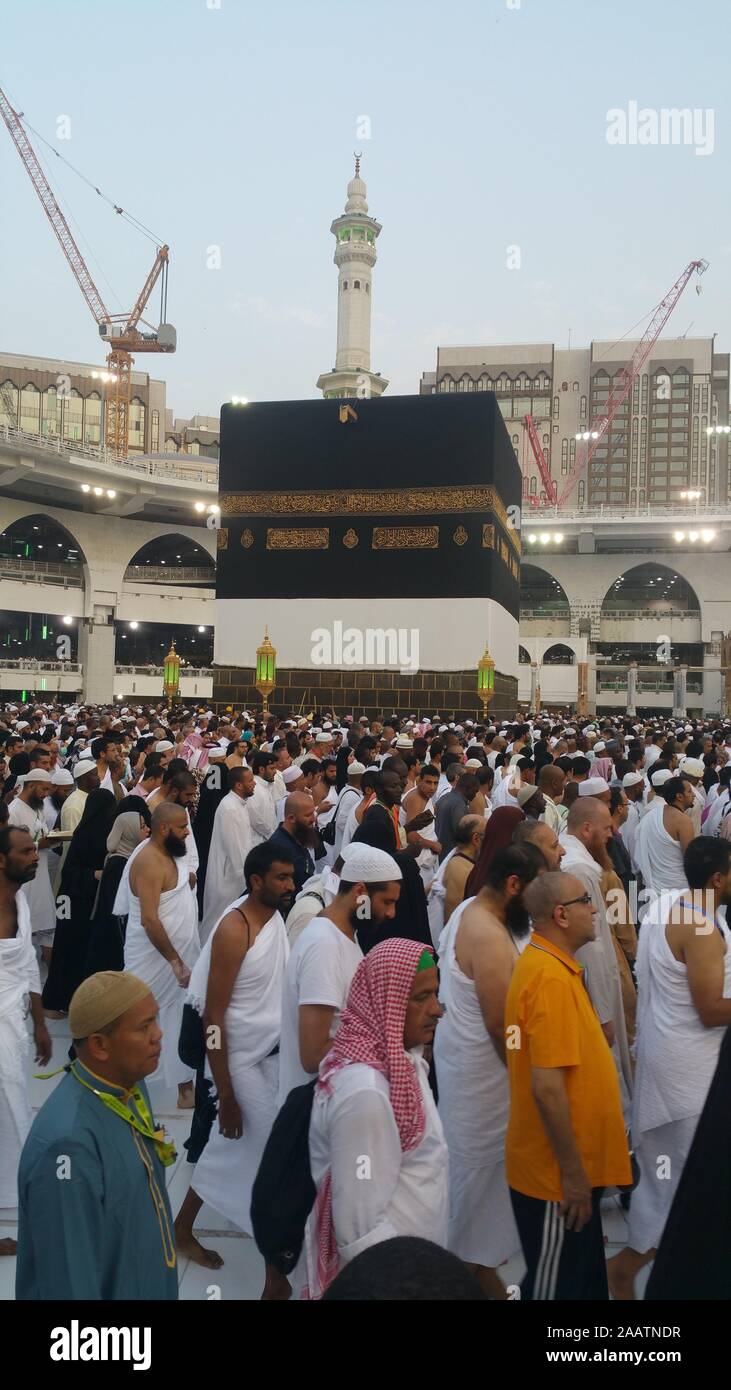 MECCA, SAUDI ARABIA, September 2016 - Muslim pilgrims from all over the ...