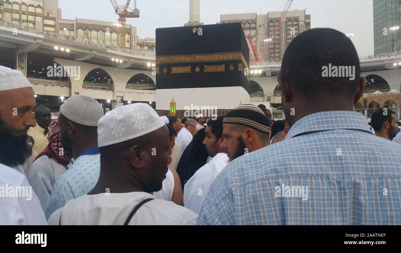 MECCA, SAUDI ARABIA, September 2016 - Muslim pilgrims from all over the ...