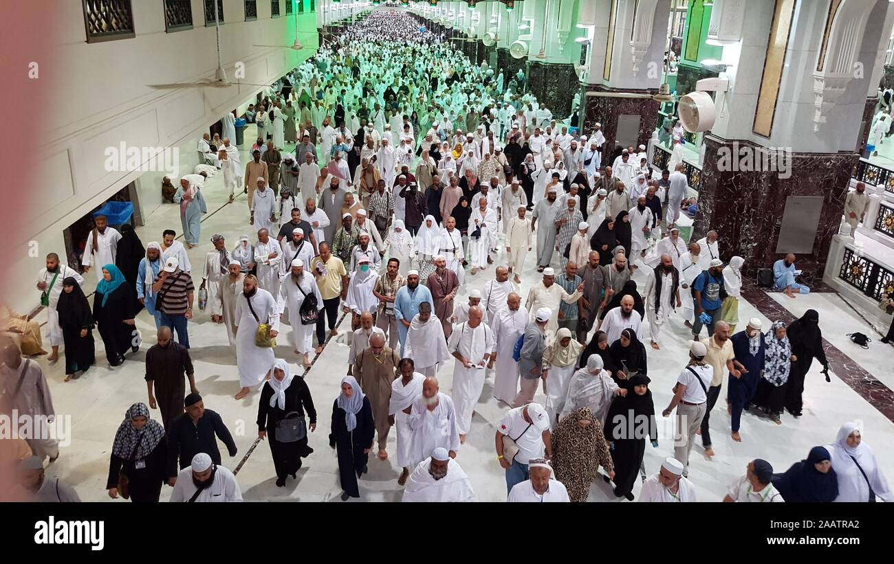 Saudi Arabia, MECCA, september 2016., Muslim pilgrims perform saei ...