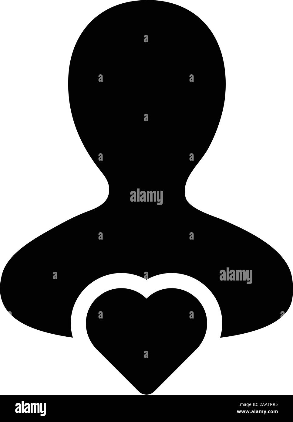 Love icon vector male user person profile avatar with heart symbol for ...