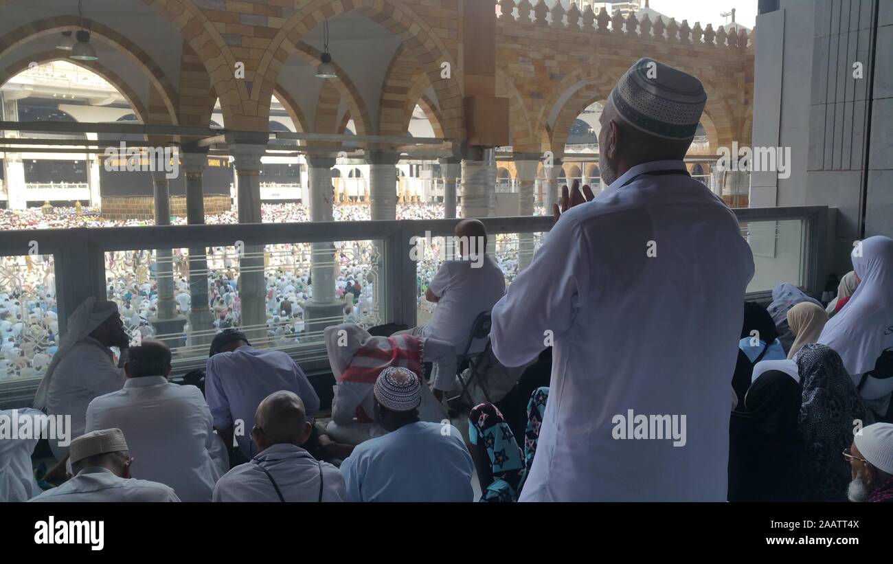 MECCA, SAUDI ARABIA, September 2016 - Muslim pilgrims from all over the ...