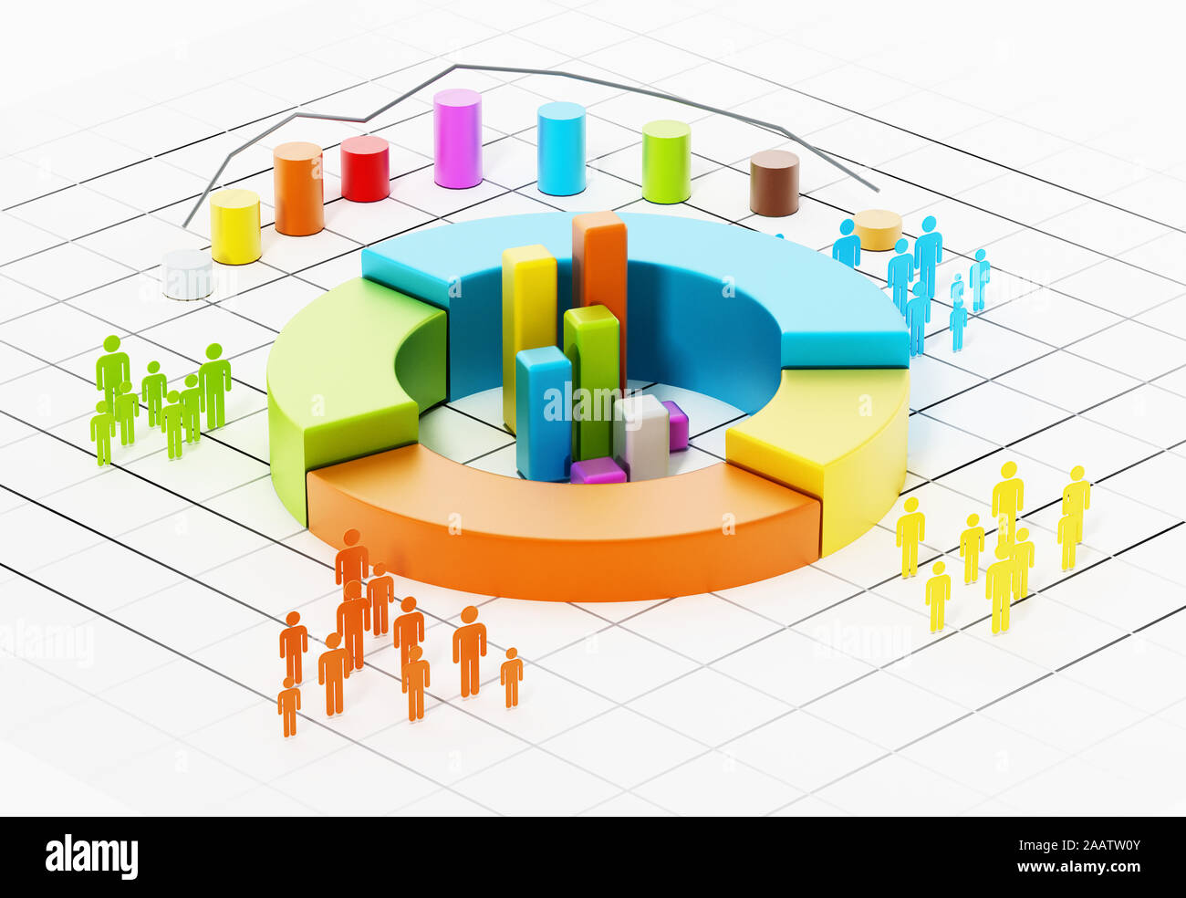 Infographic pie graphs illustration hi-res stock photography and images ...