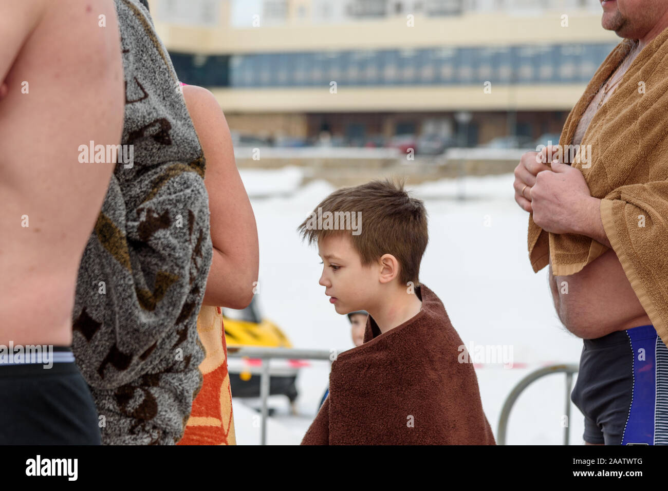 Holy water child church hi-res stock photography and images - Alamy