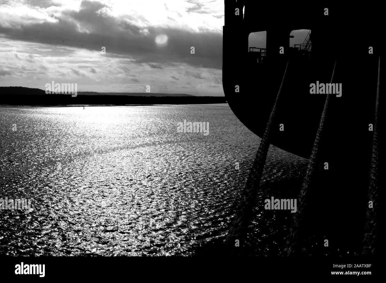 Port rope. Mooring rope. Rope for fastening ships and cargo Stock Photo ...