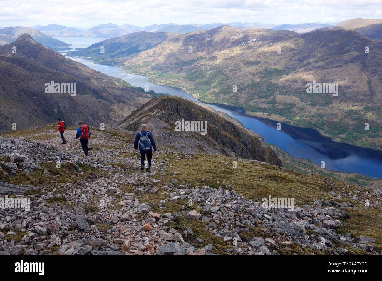Pap of glencoe and hikers hi-res stock photography and images - Alamy