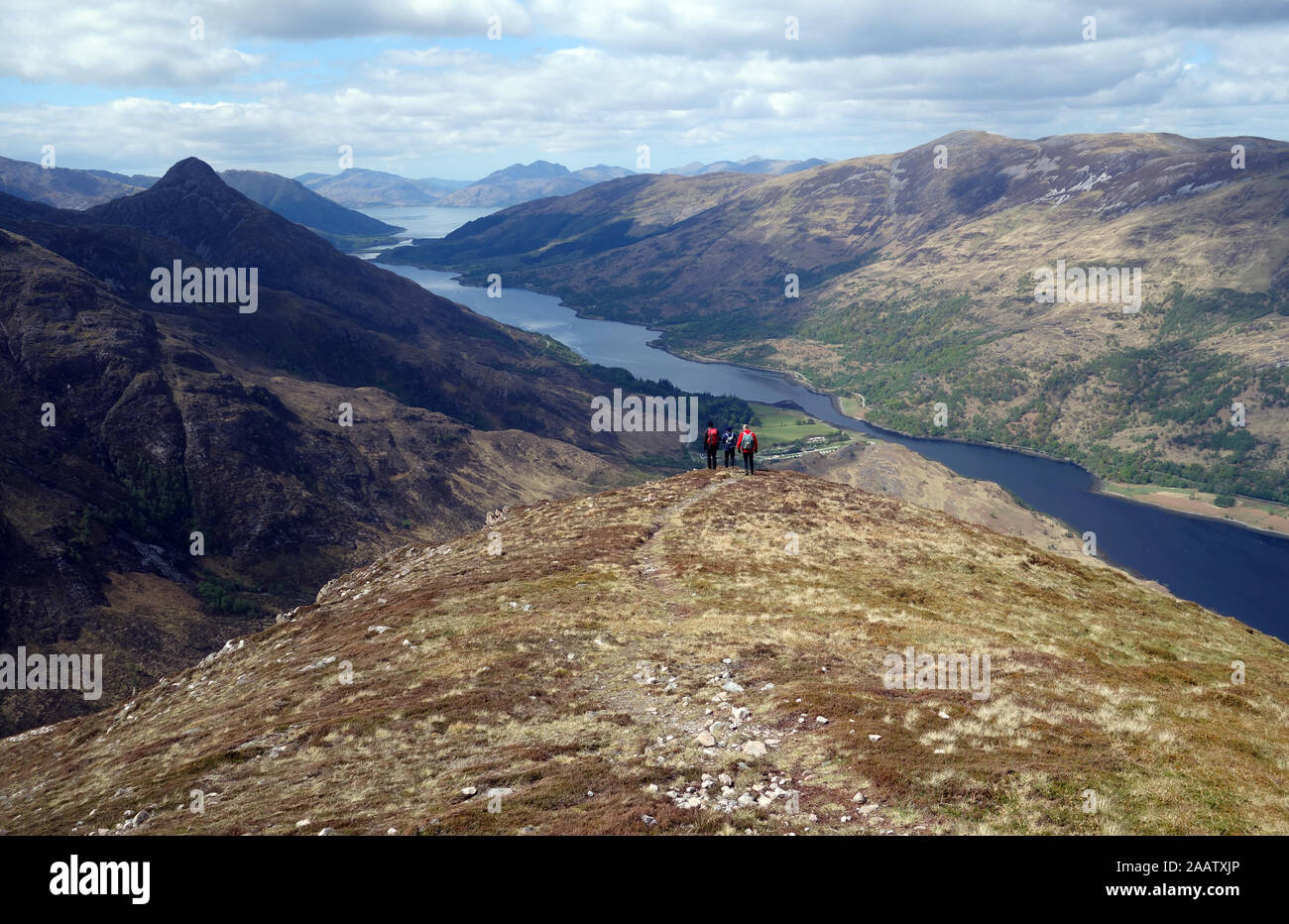 Pap of glencoe and hikers hi-res stock photography and images - Alamy