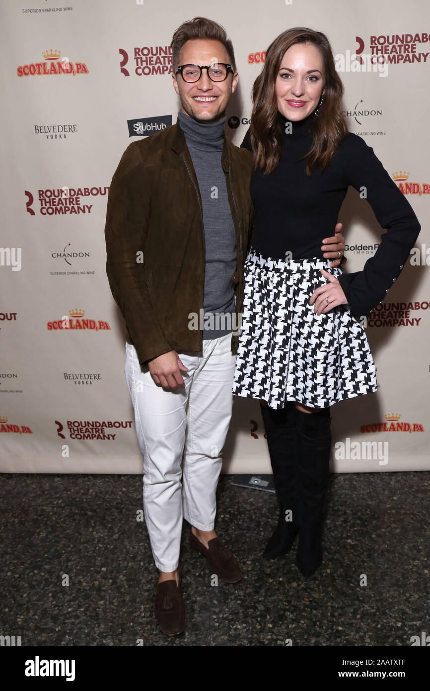 Opening night of new musical Scotland, PA at the Laura Pels Theatre ...