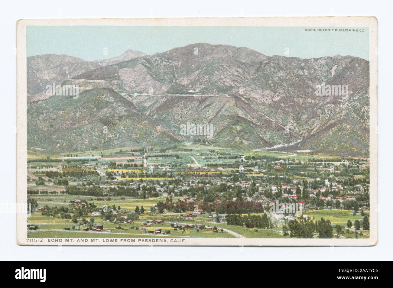 Echo Mountain and Mt Lowe, Pasadena, Calif Continued the 14000 series ...