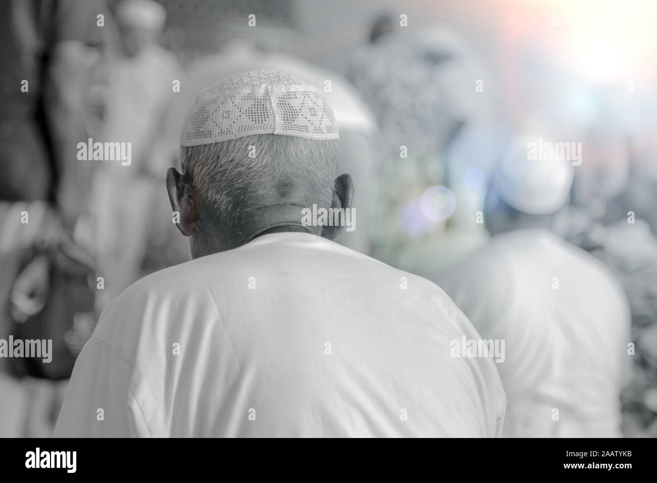 Old Muslim man praying Stock Photo - Alamy