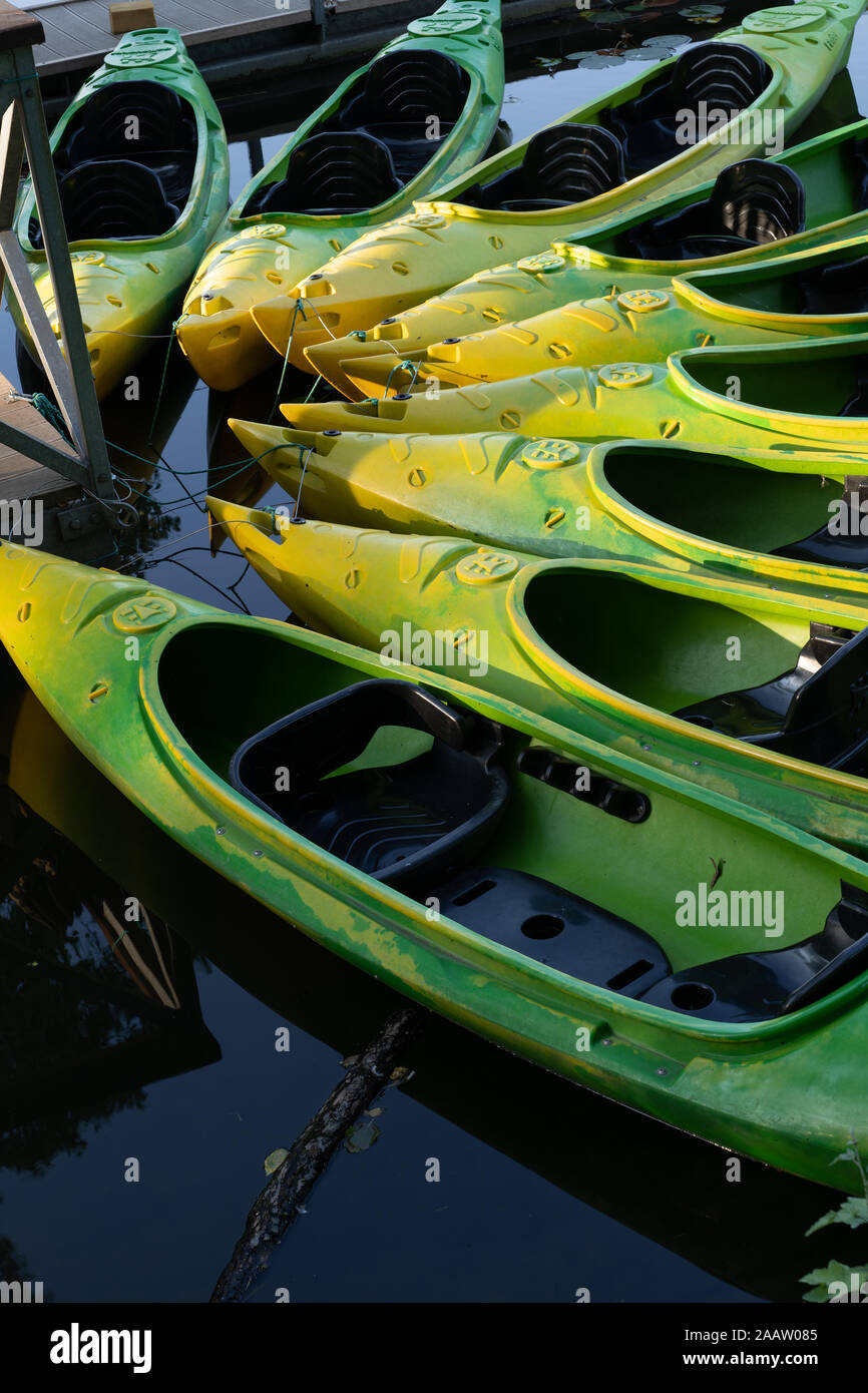 Painted canoe hi-res stock photography and images - Alamy