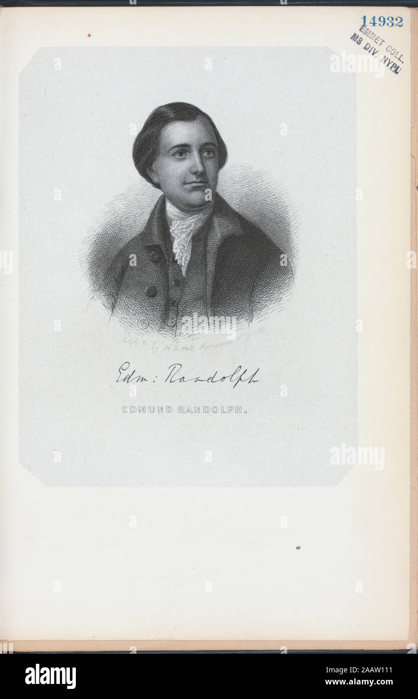 Edmund Randolph EM14932; Edmund Randolph Stock Photo - Alamy