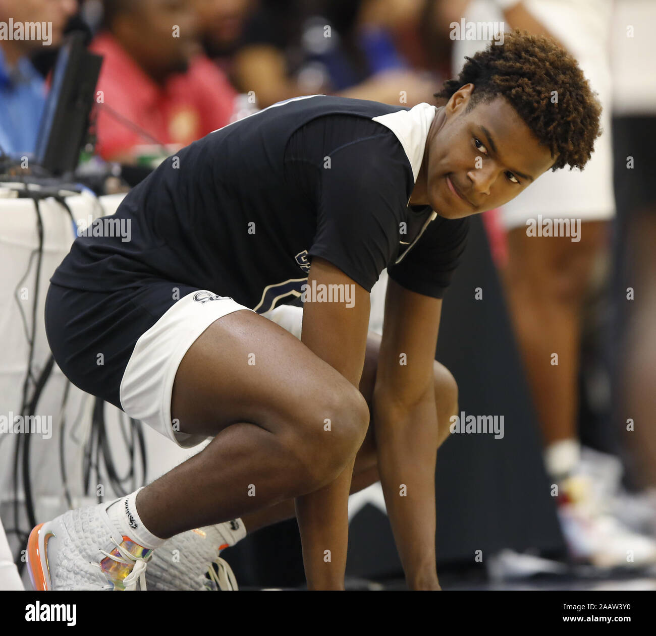 San Diego, California, USA. 23rd Nov, 2019. LeBron James Jr. (Bronny ...