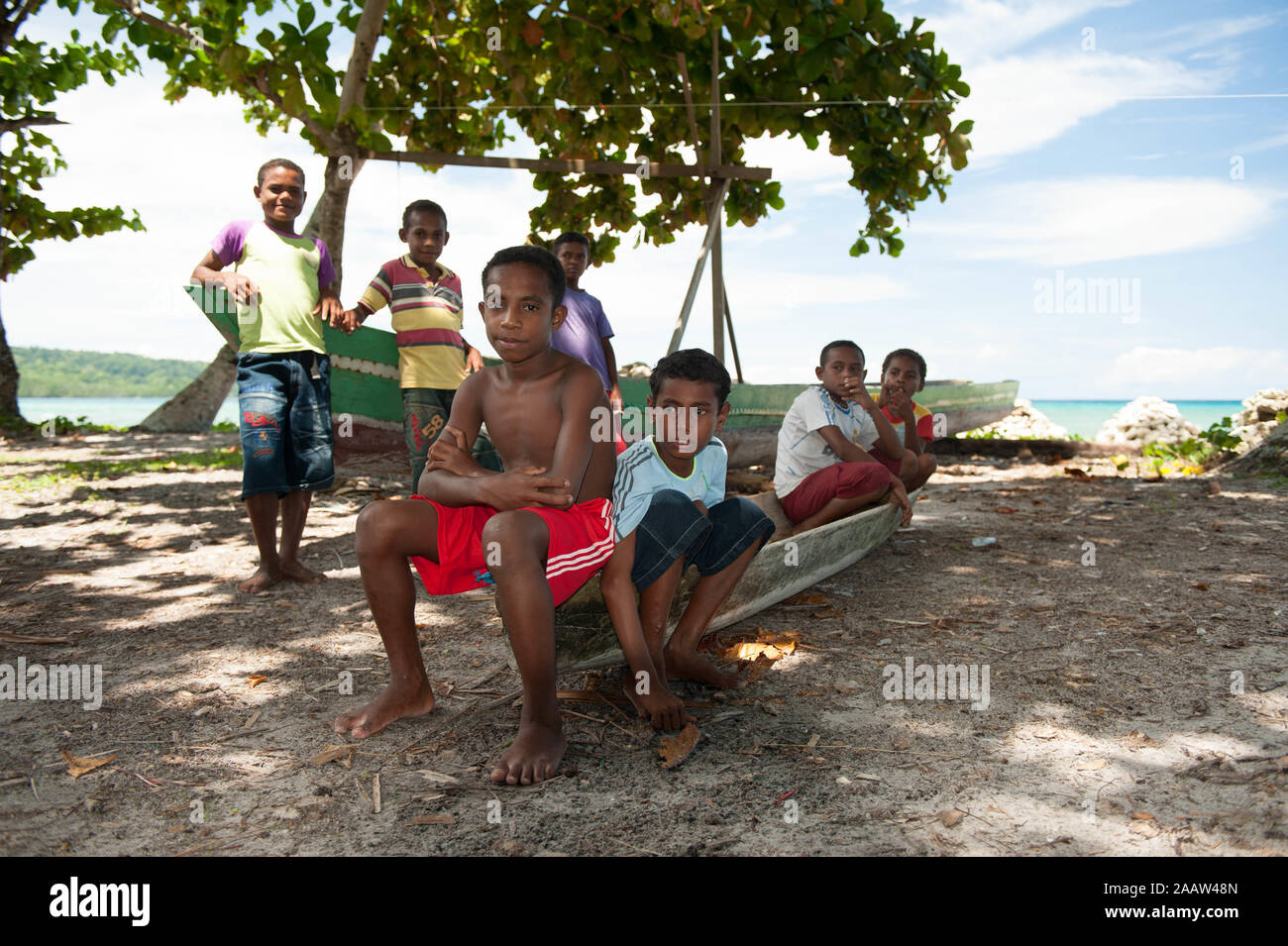 Coral Triangle, Portrait Papua People Stock Photo - Alamy