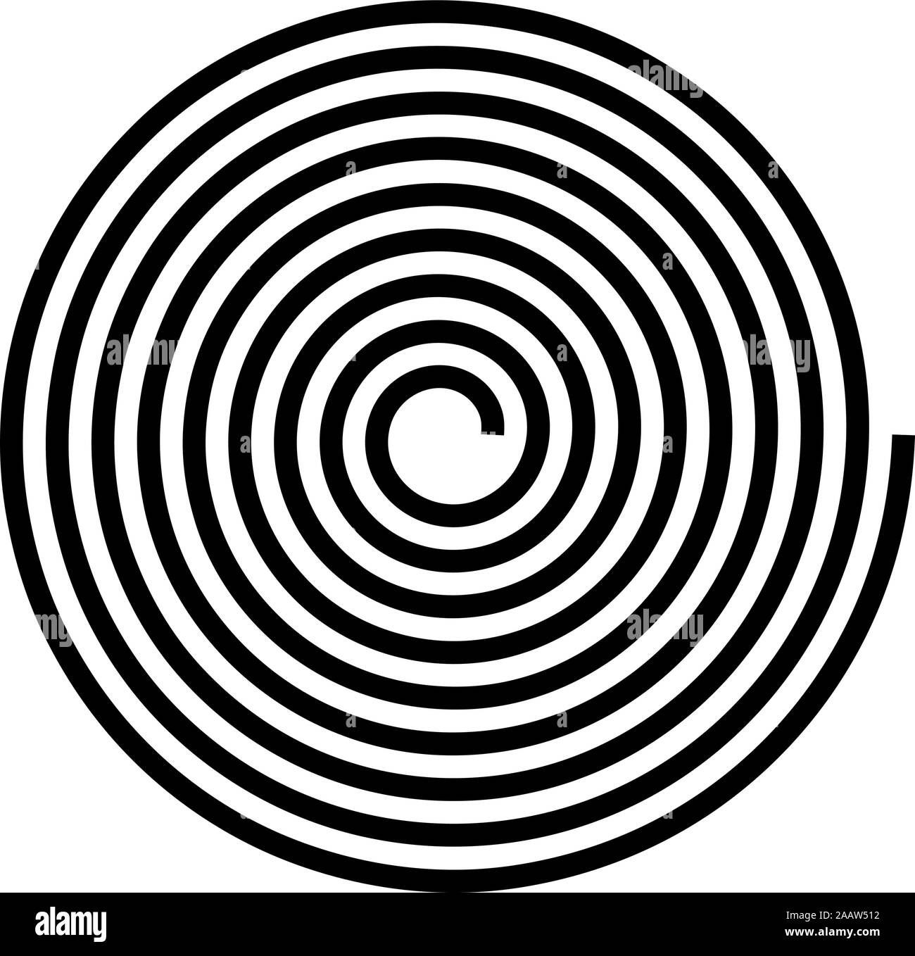 Spiral Helix Gyre icon black color vector illustration flat style ...